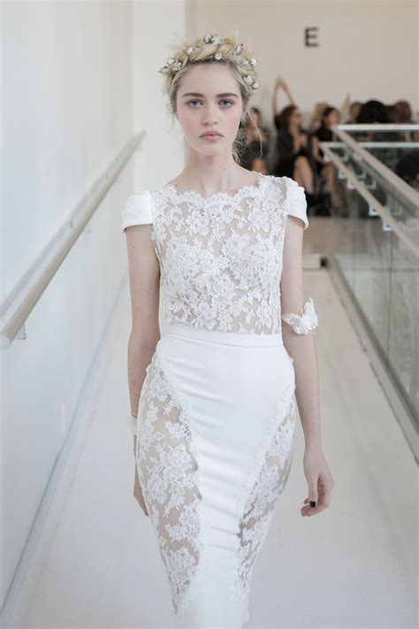 Reem Acra Carla Fall 2017 Wedding Dress Dimitras Bridal Chicago Alencon