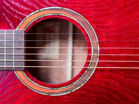 Acoustic Guitar Sound Hole Stock Image Image Of Vibration 7378567