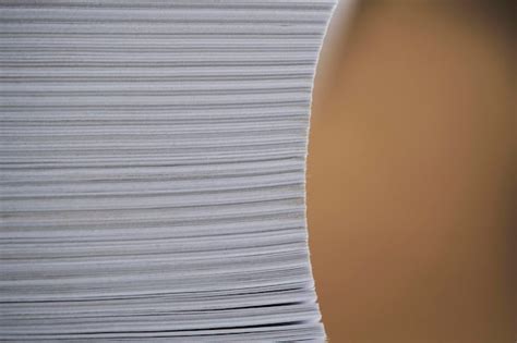 Premium Photo Background Thick Stack Paper Sheets