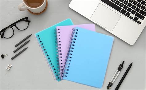 Irmanas A6 Notebooks 3 Pack Small Wirebound Notepad Mini Ruled Lined