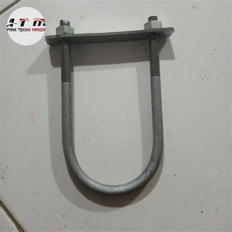 Jual Ubolt Dauble Pipa 4inc Besi 16mm Jakarta Pusat Afank Tehnika Tokopedia