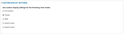 View Modes And Field Formatters