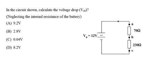 In The Circuit Shown Calculate The Voltage StudyX