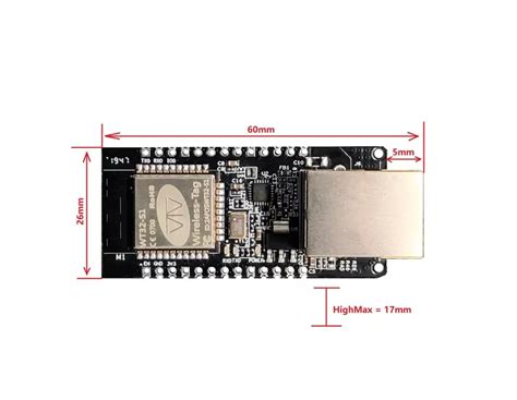 Wt32 Eth01 Serial Port To Ethernet Gateway Mcu Esp32 Module Board
