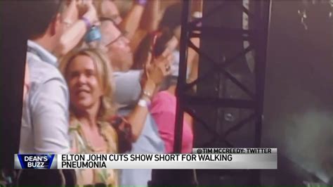 Elton John Cuts Show Short Due To Walking Pneumonia Youtube