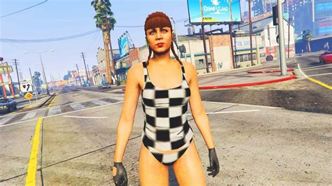 TENUE DAMIER SANS CODAGE PERSO FEMININ GTA 5 ONLINE 1 52 YouTube