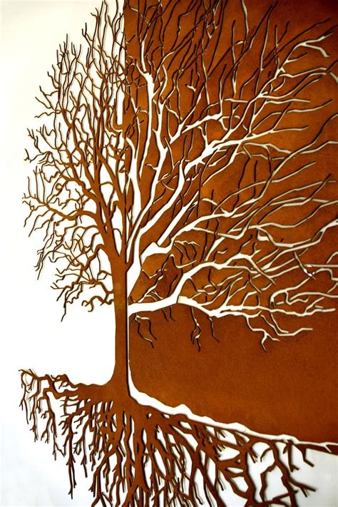 Metal Wall Decor Tree Of Life Wall Art Corten Tree Xxl Size Etsy