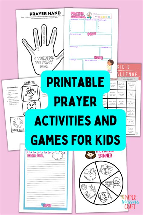 Printable Teenager Prayer Worksheets