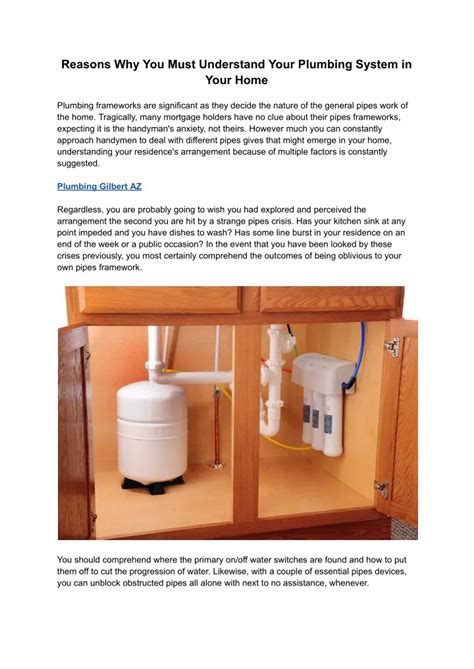 Ppt Reasons Why You Must Understand Your Plumbing System In Your Home