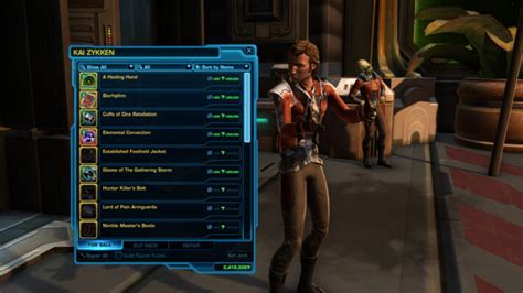 Swtor Kai Zykken Vendor Items Illeva