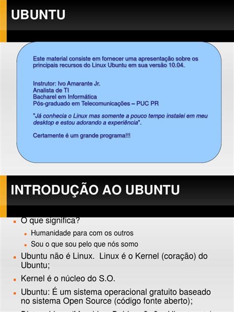 curso linux ubuntu pdf linux ubuntu sistema operacional