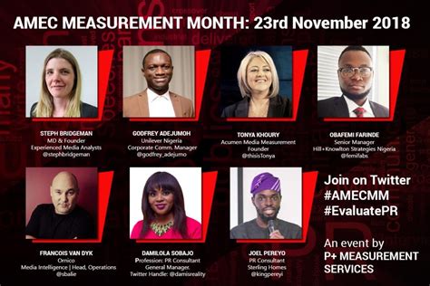 P Measurement Services Hosts Amec Measurement Month In Nigeria
