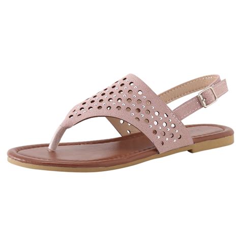 Yuhaotin Female Sandals Women Dressy Low Heel Ladies Shoes Fashion Flat