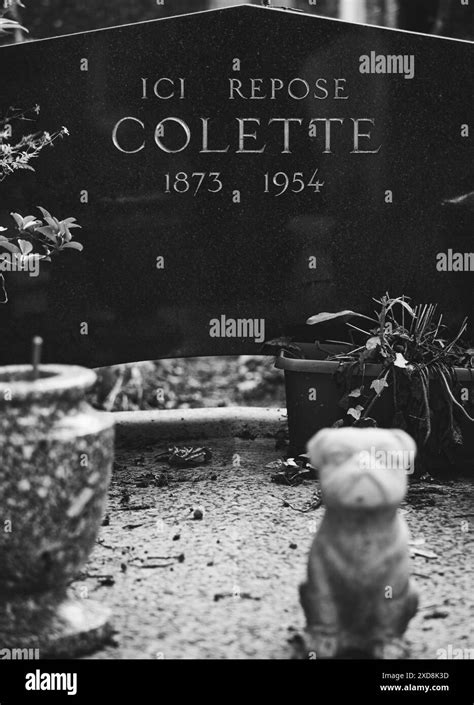 Grave Of Colette Born Sidonie Gabrielle Colette French Bisexual Novelist And Author Of Gigi