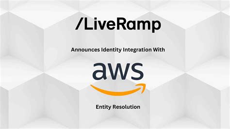 Liveramp Announces Identity Integration With Aws Entity Resolution To