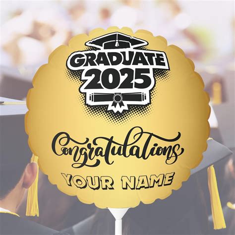 Custom Graduation Balloons Personalized 11 Round Add Any Name Or
