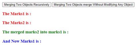Jquery Extend Method Of Merging Two Or More Objects