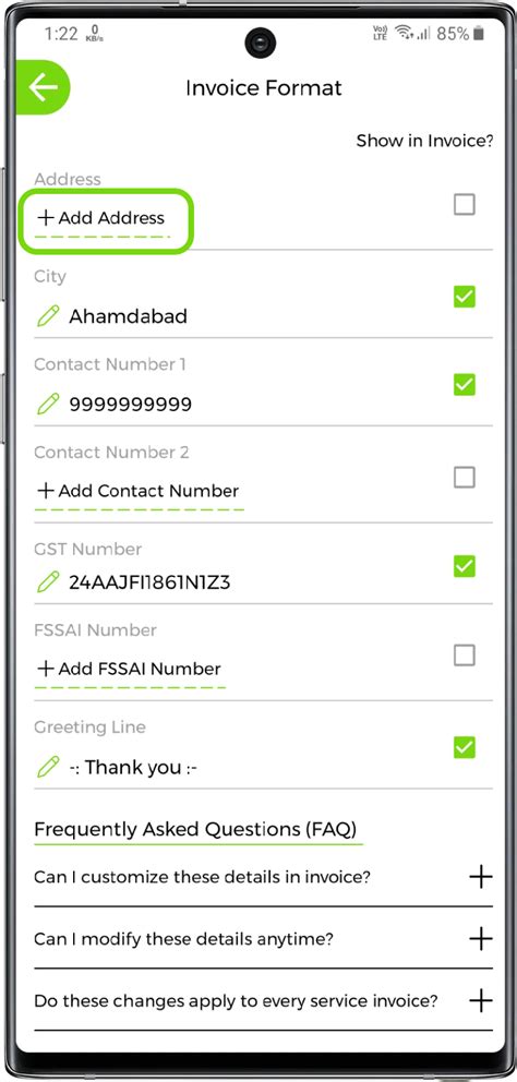 Invoice Format Instantorder Instantmenu