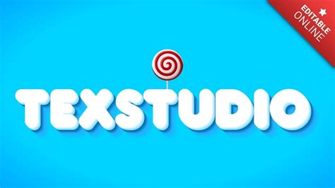 Texstudio Text Style Effects Generator