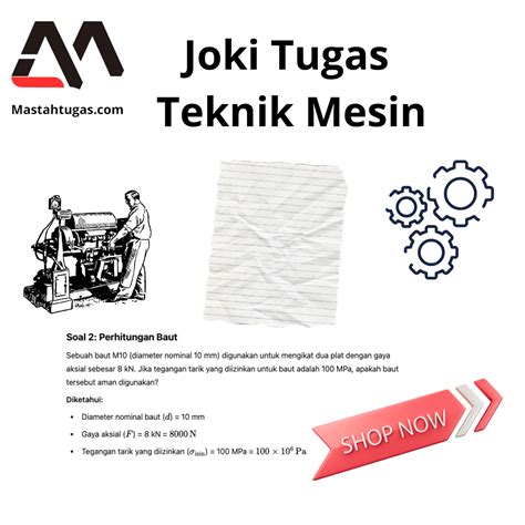 Joki Tugas Kuliah Teknik Mesin Joki Tugas Kuliah Murah Cepat