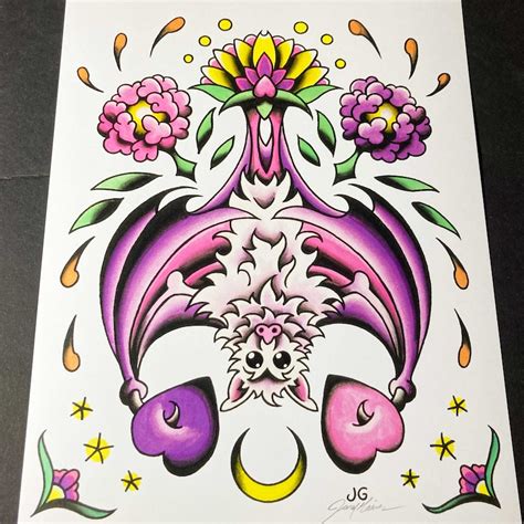 Tattoo Flash Print Etsy