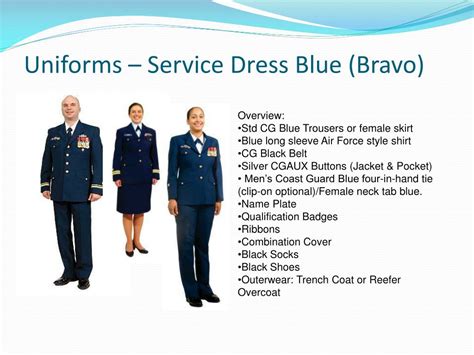 Ppt United States Coast Guard Auxiliary Uniform Overview Powerpoint