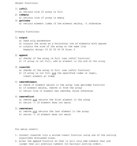 Solved Code A Functions For A Partially Filled Integer