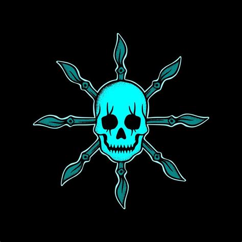 Skull Art Illustration Hand Drawn Style Premium Vector For Tattoo