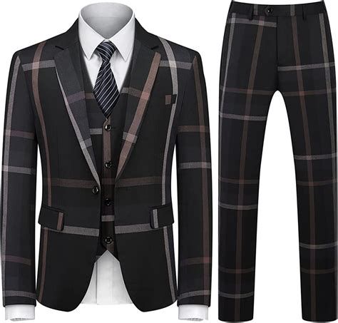 Kori Formal Black Notched Lapel Three Pieces Men Suits For Business