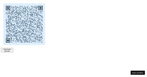 React Qrcode Pretty Example Forked Codesandbox