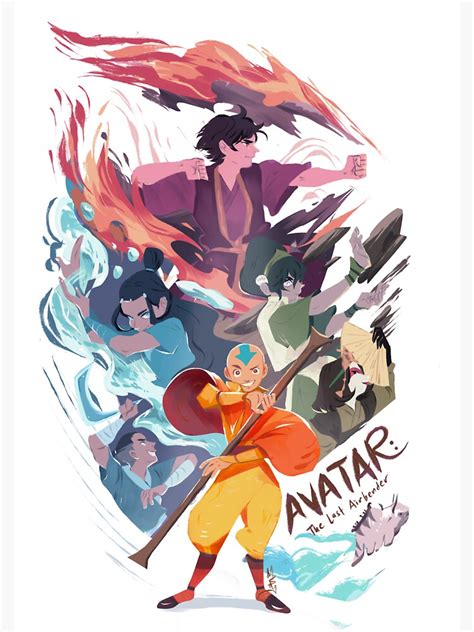 Avatar The Last Airbender Sticker By Powtend Redbubble