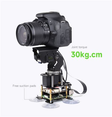 360° Omnidirectional High Torque 2 Axis Expandable Pan Tilt Camera