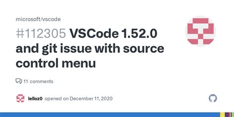 VSCode 1 52 0 And Git Issue With Source Control Menu Issue 112305