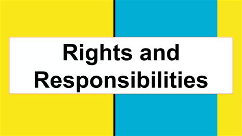 Rights And Responsibilities Pptx