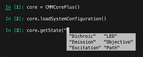Ipython Tab Completion Pymmcore Plus