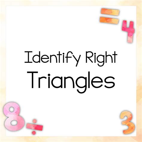Identify Right Triangles Digital Math Games