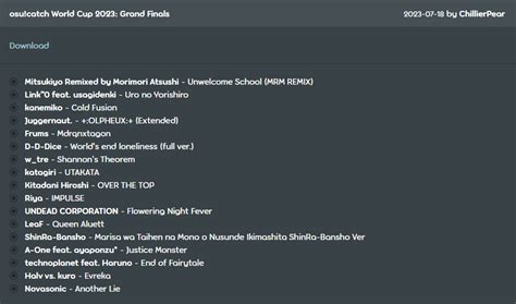 Add Support For Mod Category Headers Within Tournament Beatmap Packs · Issue 10419 · Ppyosu