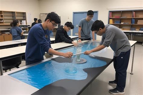 Premium Photo Physics Lab Babes Exploring Fluid Dynamics And Hydraulics Principles