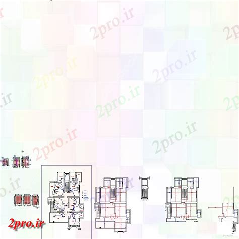 دانلود نقشه برق کشی ، اتصالات طرحی برق منطقه مسکونی کد111967