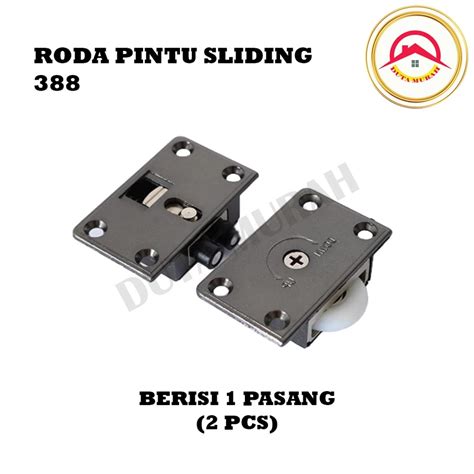 Jual Roda Pintu Lemari Geser Sliding SD 388 Pasangan Rel UM Shopee