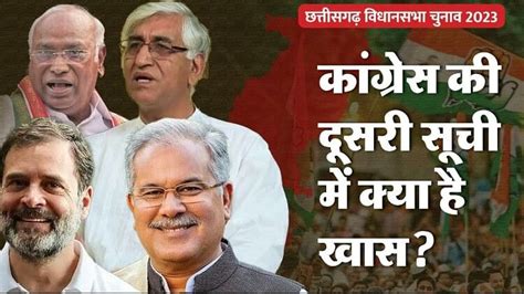 Cg Election 2023 Second List Of Congress Candidates For Chhattisgarh