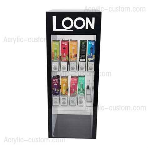 Vape Display Case Custom Logo Retail Acrylic Display Cases