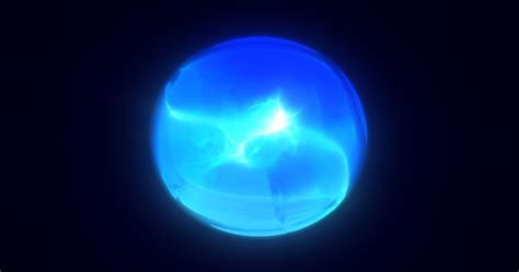 Premium Photo Energy Abstract Blue Sphere Of Glowing Liquid Plasma