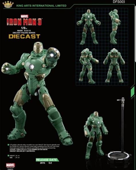Marvel 19th Diecast Figure Series Iron Man Mark 37 Readystock
