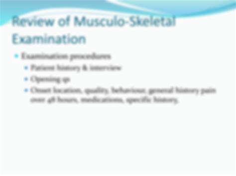 Solution Introduction To Musculo Skeletal Assessment Including End Feel Capsular Pattern