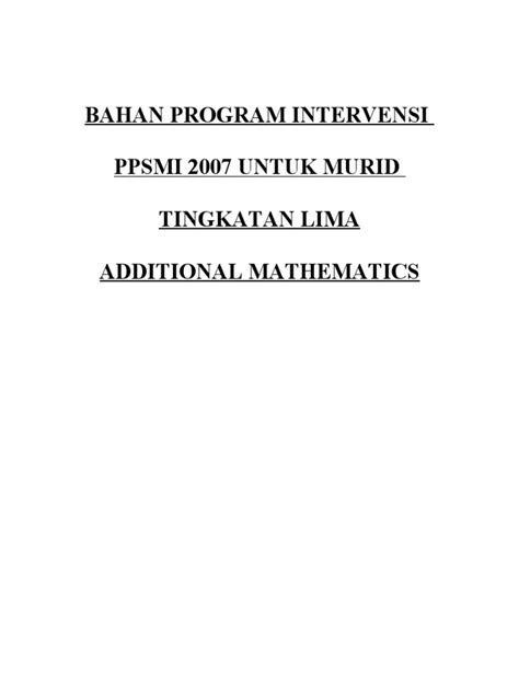 Add Maths Pdf Trigonometric Functions Equations