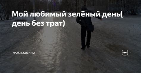 Мой любимый зелёный день день без трат Уроки жизни 2 Дзен
