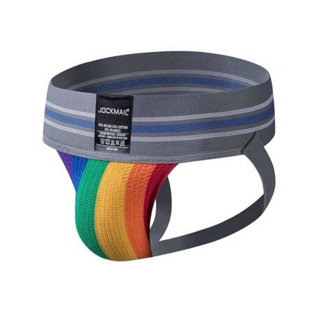 Jockmail Sous Vêtement Sexy Pour Homme Arc En Ciel Couleur Assortie