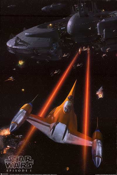 Star Wars Phantom Menace Naboo N 1 Starfighter Poster 24x36 Bananaroad