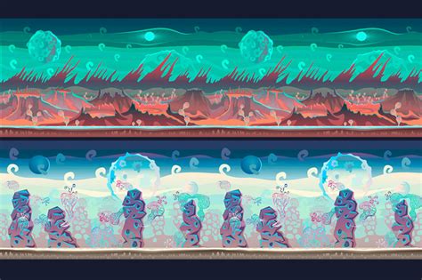 Parallax Planet Backgrounds By Free Game Assets Gui Sprite Tilesets